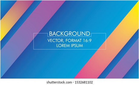 Vector Illustration Abstract Background 16x9 Format Stock Vector ...