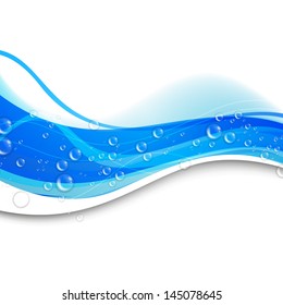Vector Illustration Abstract Blue Water Background Stock Vector ...