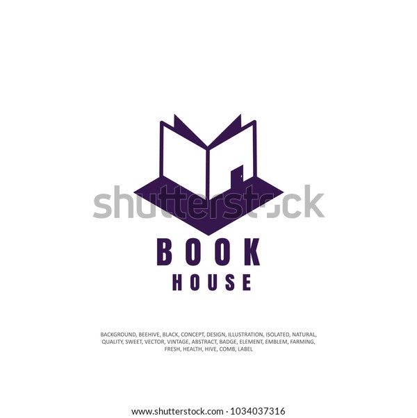 Vector Illustration Abstract Book Logo Book Stock Vector (Royalty Free ...