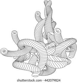 Vector Illustration Strange Complex Structure Consisting: เวกเตอร์สต็อก ...