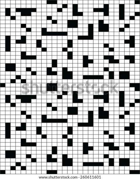 Vector Illustration Abstract Crossword Puzzle Pattern Stock Vector ...