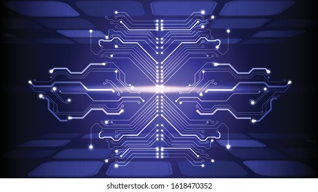Vector Illustration Abstract Electrical Board Circuit Stock Vector ...