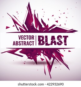 Vector Illustration Abstract Explosion Stock Vector (Royalty Free ...