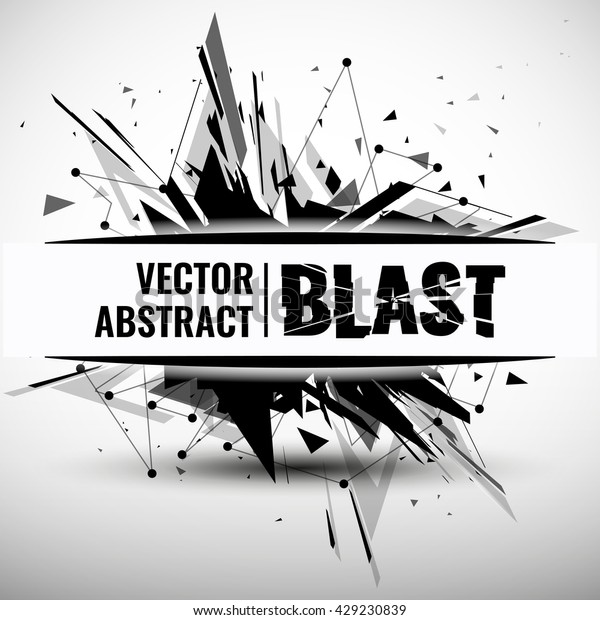 Vector Illustration Abstract Explosion Stock Vector (Royalty Free ...