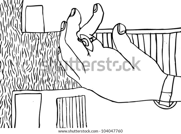 Vector Illustration Abstract Hand Drawing Stock Vector (Royalty Free ...