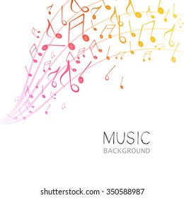 Vector Illustration Abstract Music Design Stock Vector (Royalty Free ...