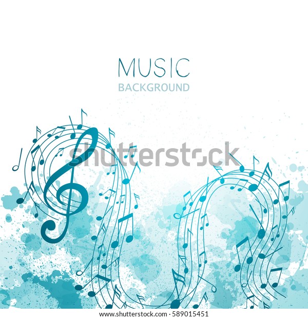 Vector Illustration Abstract Music Design Stock Vector (Royalty Free ...
