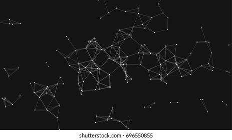 Plexus Atomic Lattice Background Background Cybernetic: vetor stock ...