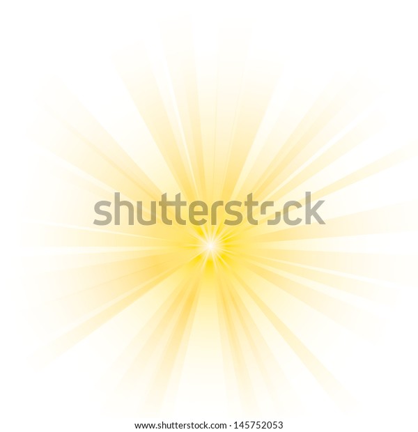 Vector Illustration Abstract Yellow Burst Stock Vector (Royalty Free ...