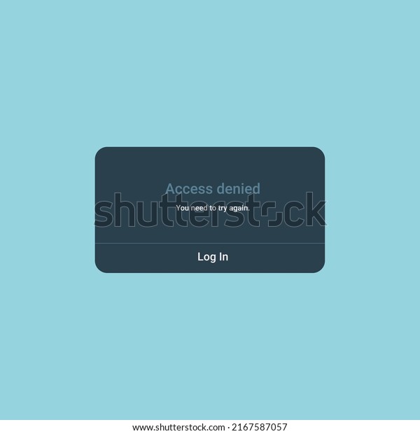 Plantilla de acceso denegado a la: vector de stock (libre de regalías ...