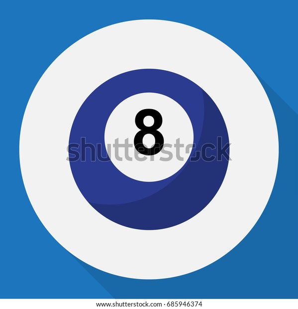 Vector Illustration Active Symbol On Ball8 Stock Vector (Royalty Free ...