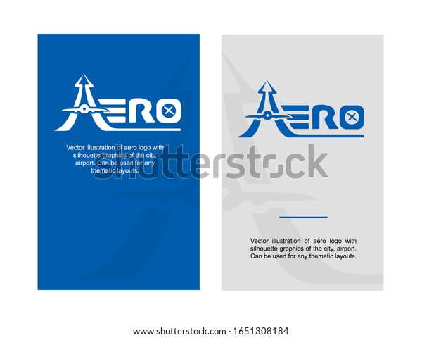 Vector Illustration Aero Logo Graphics City Stock Vector (Royalty Free ...