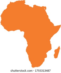 Vector Illustration Africa Continent Map Stock Vector (Royalty Free ...
