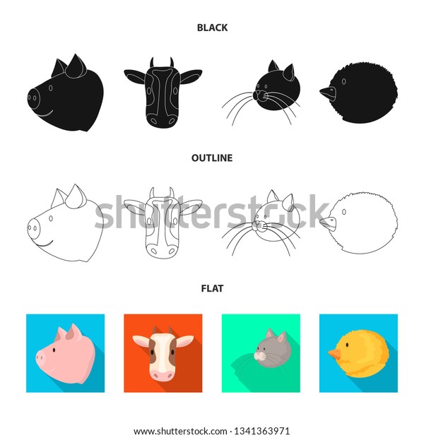 Vector Illustration Agriculture Breeding Symbol Collection Stock Vector ...