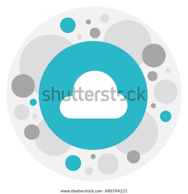 Vector Illustration Air Symbol On Clouded: vector de stock (libre de ...