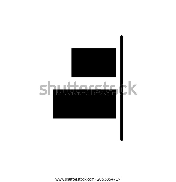 Vector Illustration Aligned Horizontally Right Image Stock Vector ...