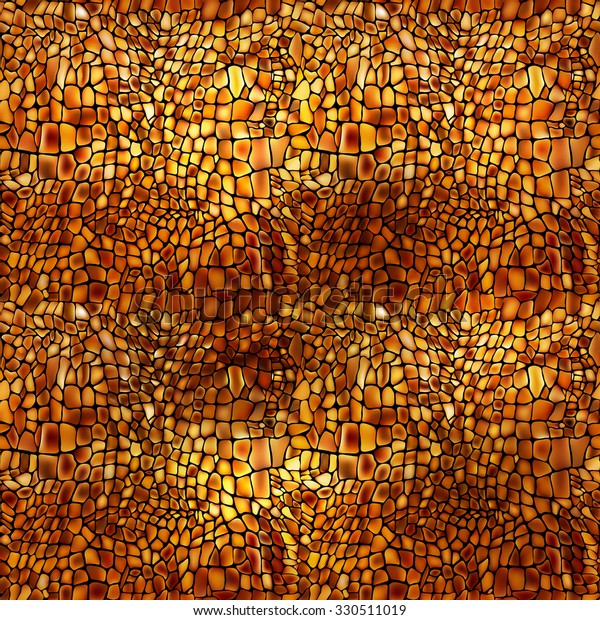 Vector Illustration Alligator Skin Seamless Art Stock Vector (Royalty ...