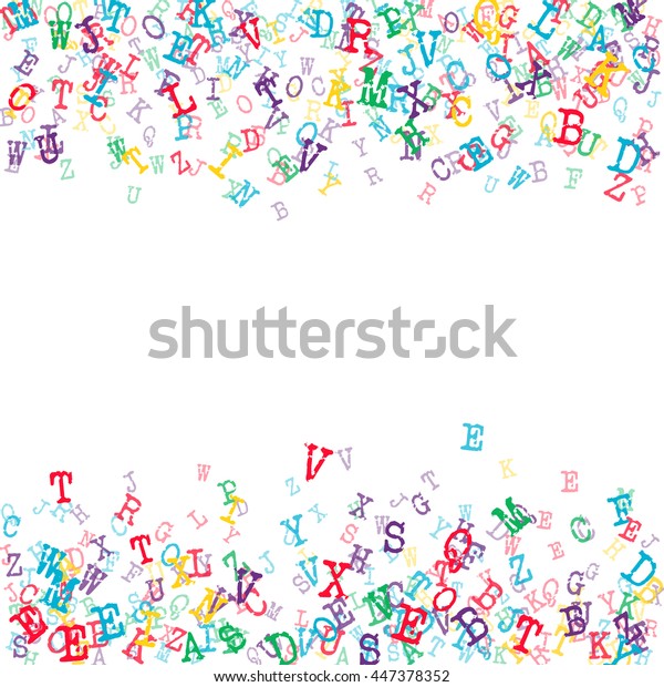 Vector Illustration Alphabet Background Design Website 库存矢量图（免版税）447378352