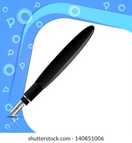 Vector Illustration Alphabet P Pen Stock Vector (Royalty Free ...