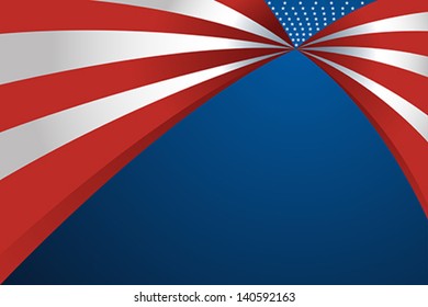 Vector Illustration American Flag Background Design Stock Vector ...