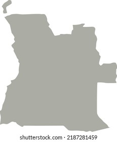 Vector Illustration Angola Map Stock Vector (Royalty Free) 2187281459 ...