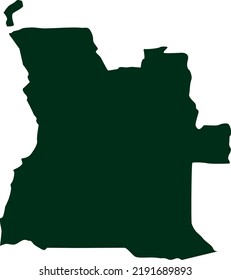 Vector Illustration Angola Map Stock Vector (Royalty Free) 2191689893 ...