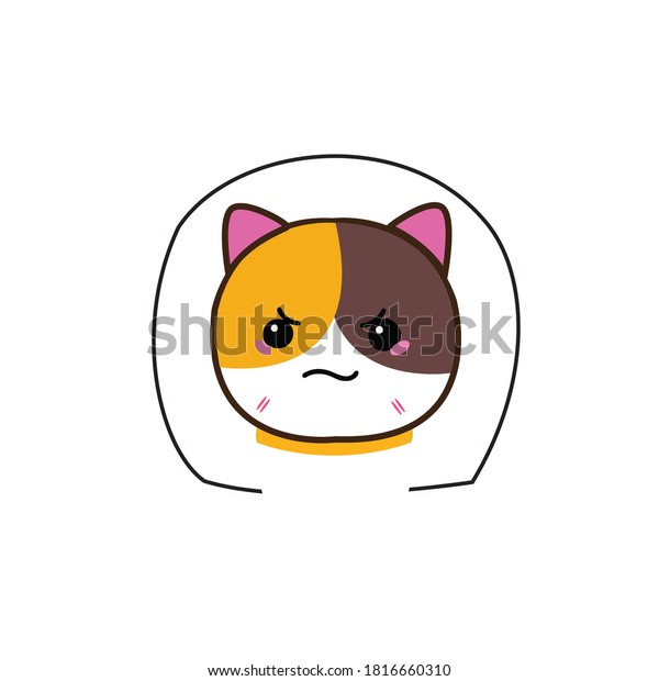 Vector Illustration Angry Cat Icon Stock Vector (Royalty Free ...