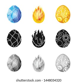 Vector Illustration Animal Prehistoric Logo Set Stock Vector (Royalty ...