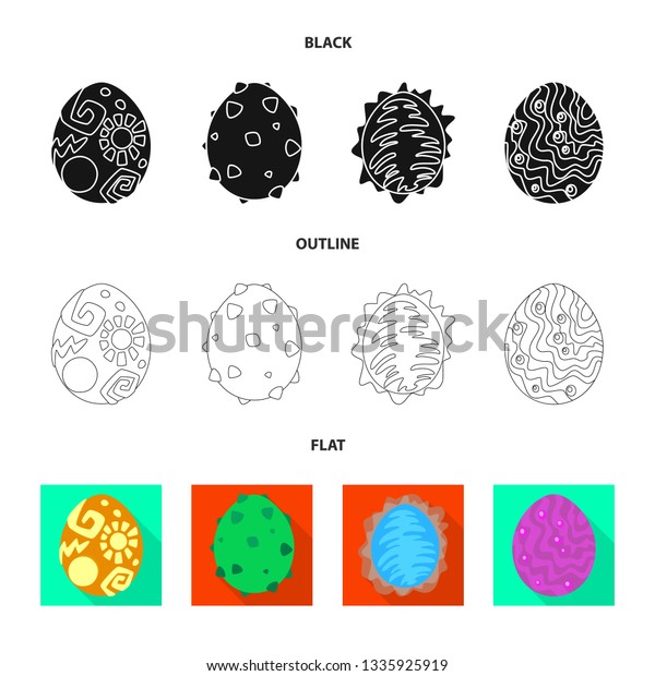 Vector Illustration Animal Prehistoric Logo Set Stock Vector (Royalty ...