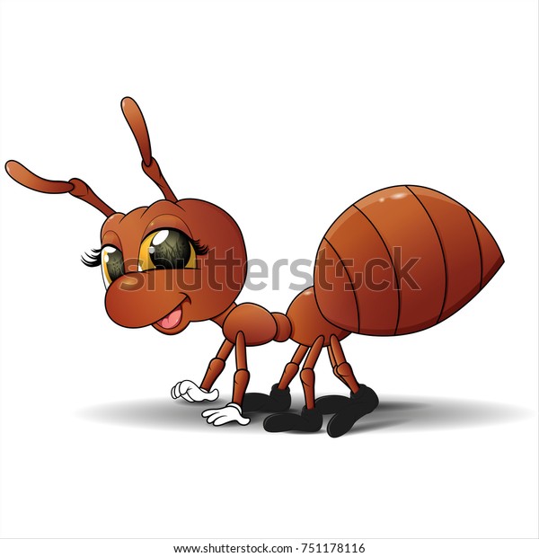 Vector Illustration Ant Sign Logo Form Stock Vector (Royalty Free ...