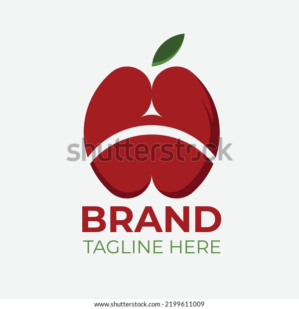 Vector Illustration Apple Logo Graphic Combination Stock Vector ...