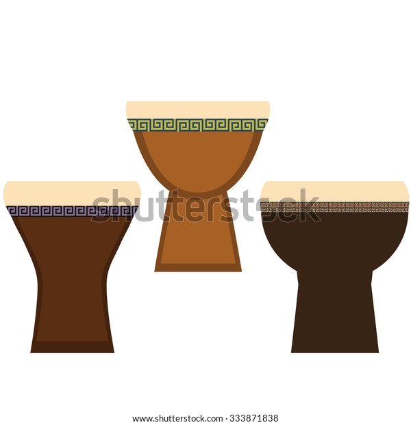 Vector Illustration Arabic Darbuka Drum Stock Vector (Royalty Free ...