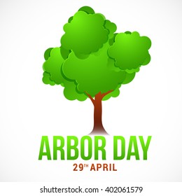 Arbor Day Ecology Concept Design Green Stock Vector (Royalty Free ...
