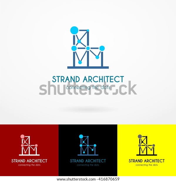 Vector Illustration Architect Logo Icon Design Stock Vector (Royalty ...