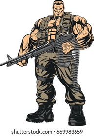 5,405 Muscular Man Army Images, Stock Photos & Vectors | Shutterstock