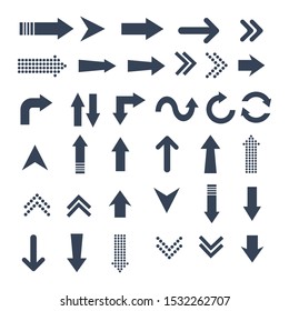 Vector Illustration Arrows Blue Dongker Many Stock Vector (Royalty Free ...