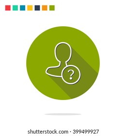 Vector Illustration Ask User Icon Stock Vector (Royalty Free) 399499927 ...