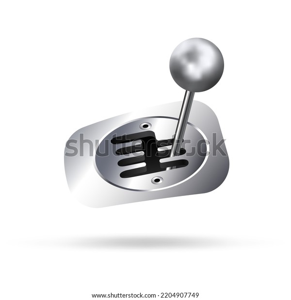 Vector Illustration Automatic Transmission Gear Lever Stock Vector ...