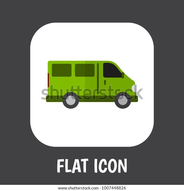 Vector Illustration Automobile Symbol On Lorry Stock Vector (Royalty ...