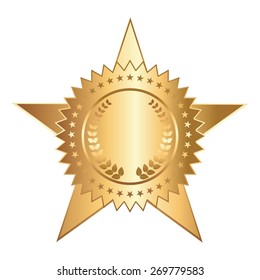 Vector Illustration Award On White Background Stock Vector (Royalty ...