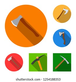 Bitmap Illustration Ax Icon Collection Crossed Stock Illustration ...