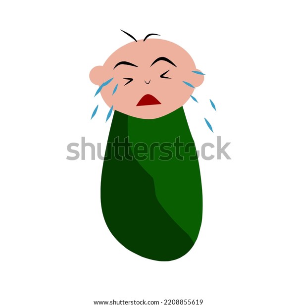 Vector Illustration Baby Crying Stock Vector (Royalty Free) 2208855619 ...