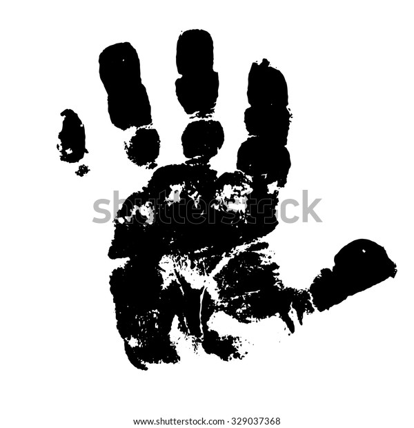 Ilustración de la imagen de la mano de bebé aislada en fondo blanco