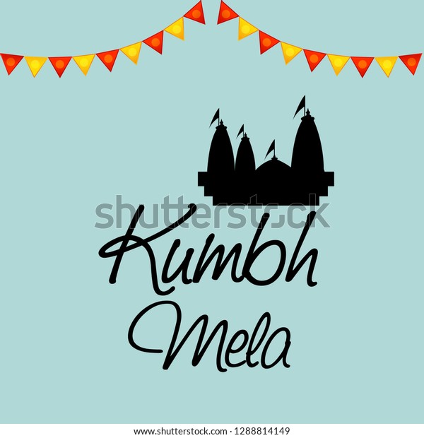 Vector Illustration Background Kumbh Mela Festival Stock Vector ...