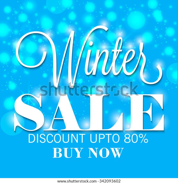 Vector Illustration Background Winter Sale Background Stock Vector ...