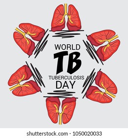 Vector Illustration Background World Tuberculosis Day Stock Vector ...