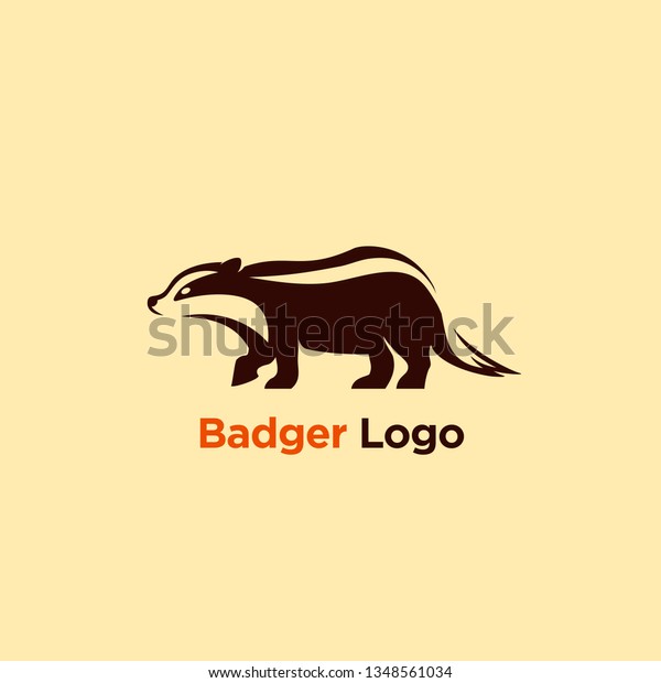 Vector Illustration Badger Logo Designs Stock Vector (Royalty Free ...