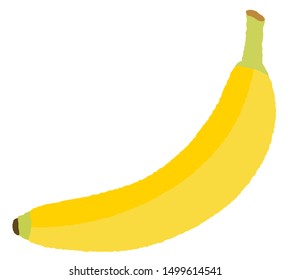 2d Fruit Vector Fresh Ripe Banana Stock Vector (Royalty Free) 1796069767