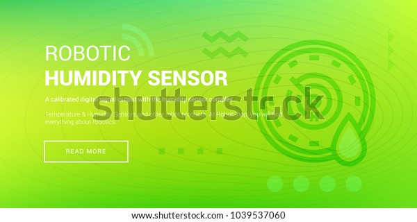 Vector Illustration Banner Hitech Robotic Humidity Stock Vector ...