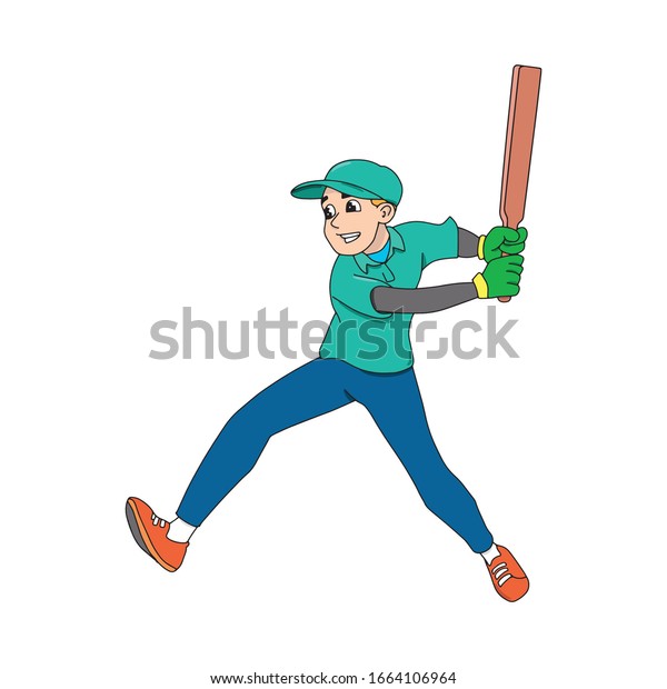 Vector Illustration Baseball Player Hitting Ball Stock Vector (Royalty ... Vector Illustration Baseball Player Hitting Ball Stock Vector (Royalty ...